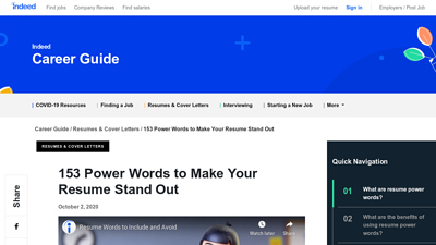 Module 3: Parts of a Resume | WorkBC Virtual Resources Centre