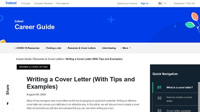 Module 2: Types of Cover Letters | WorkBC Virtual Resources Centre